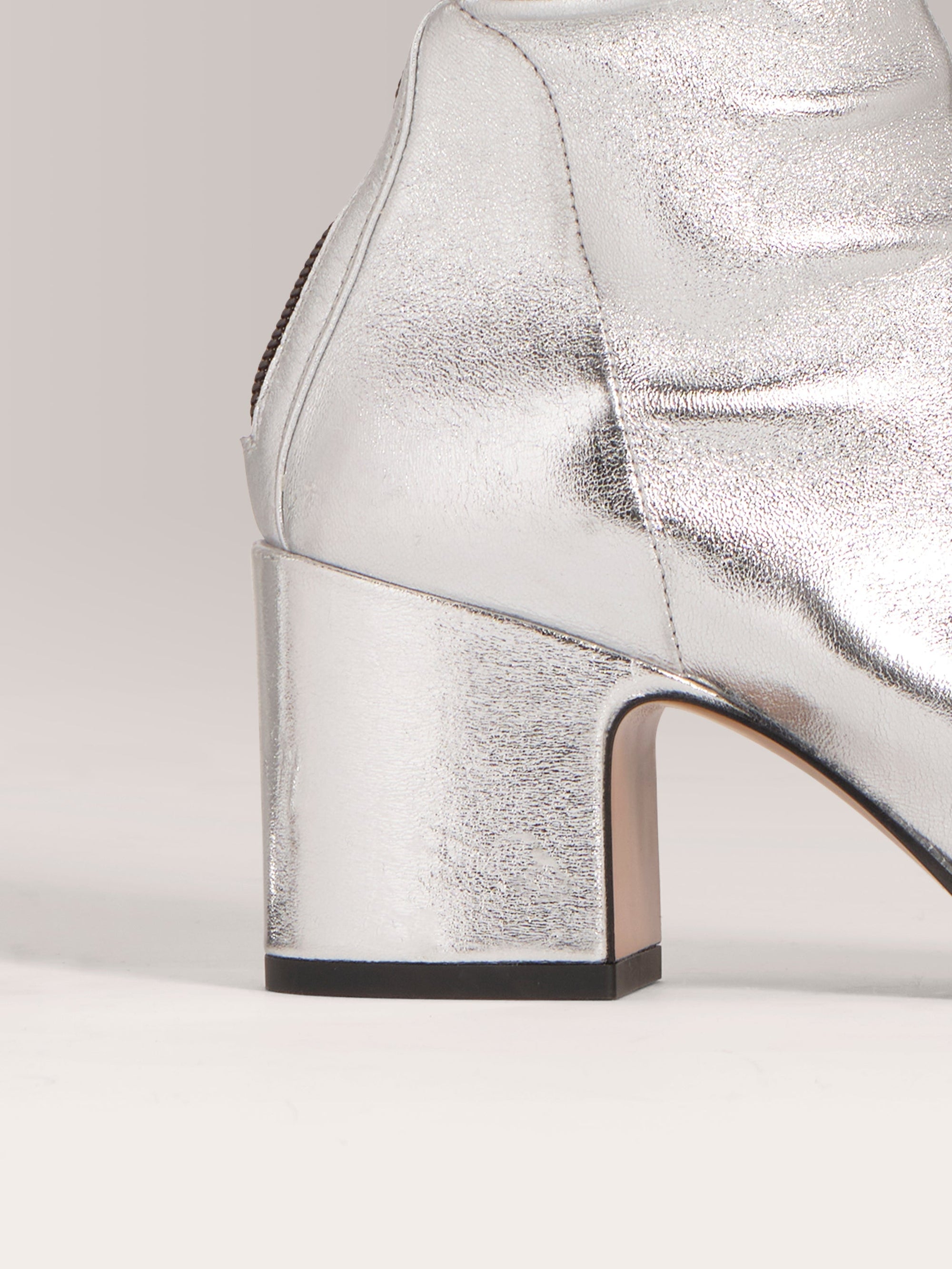 WHISPER - Leather Thigh-High Boots - Silver | Luxury Craftsmanship ...